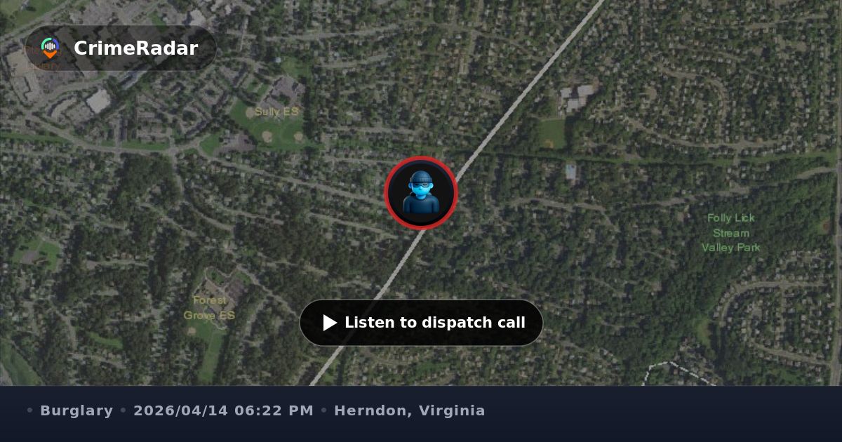 Door found open at vacant house on Youngs Point, Herndon VA | CrimeRadar
