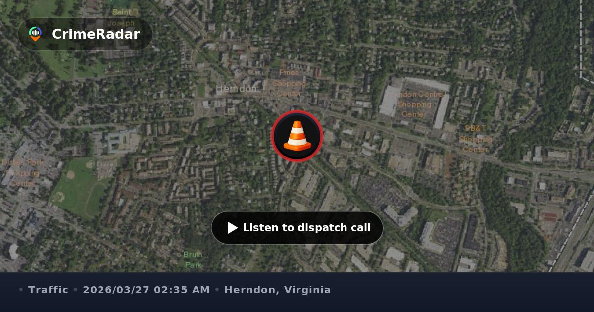 Two-car crash reported at Spring Street and Adele Garden, Herndon VA ...