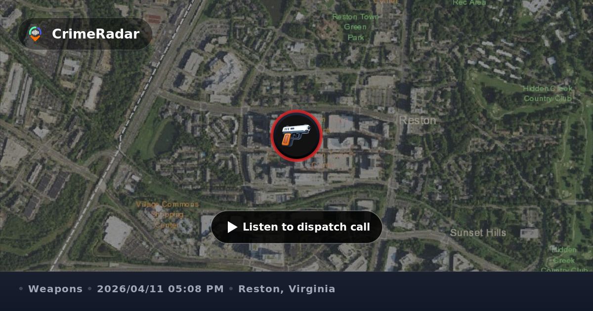 Search for suspect in assault and gun theft, Reston VA | CrimeRadar