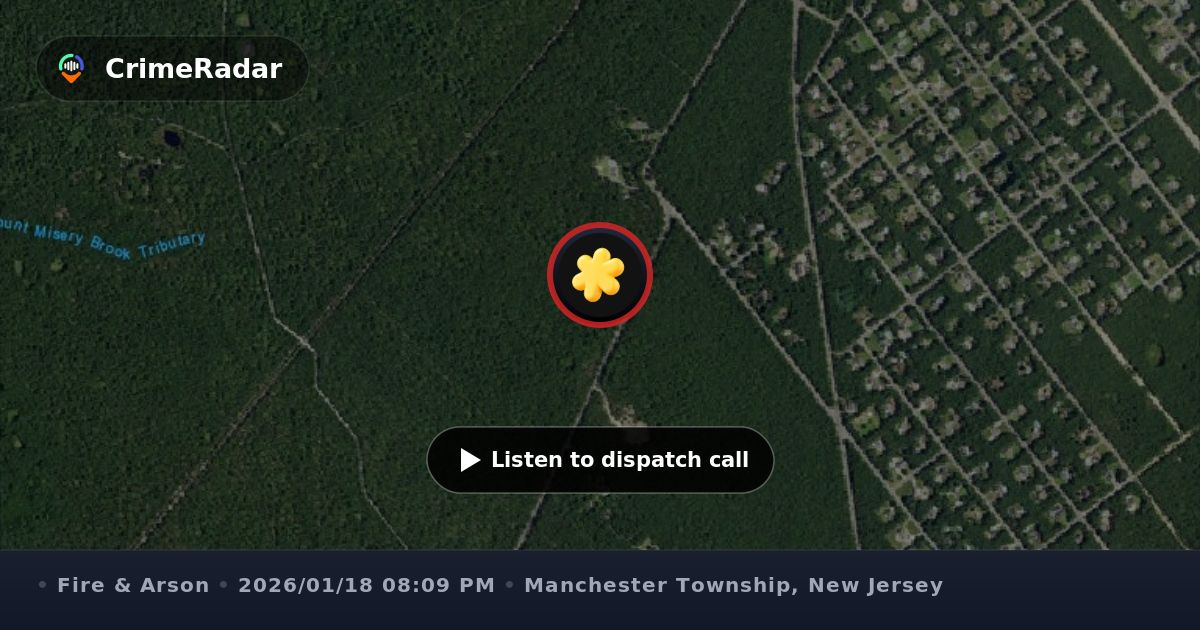 Tree leaning on power lines near Pasadena Rd, Manchester Township NJ ...