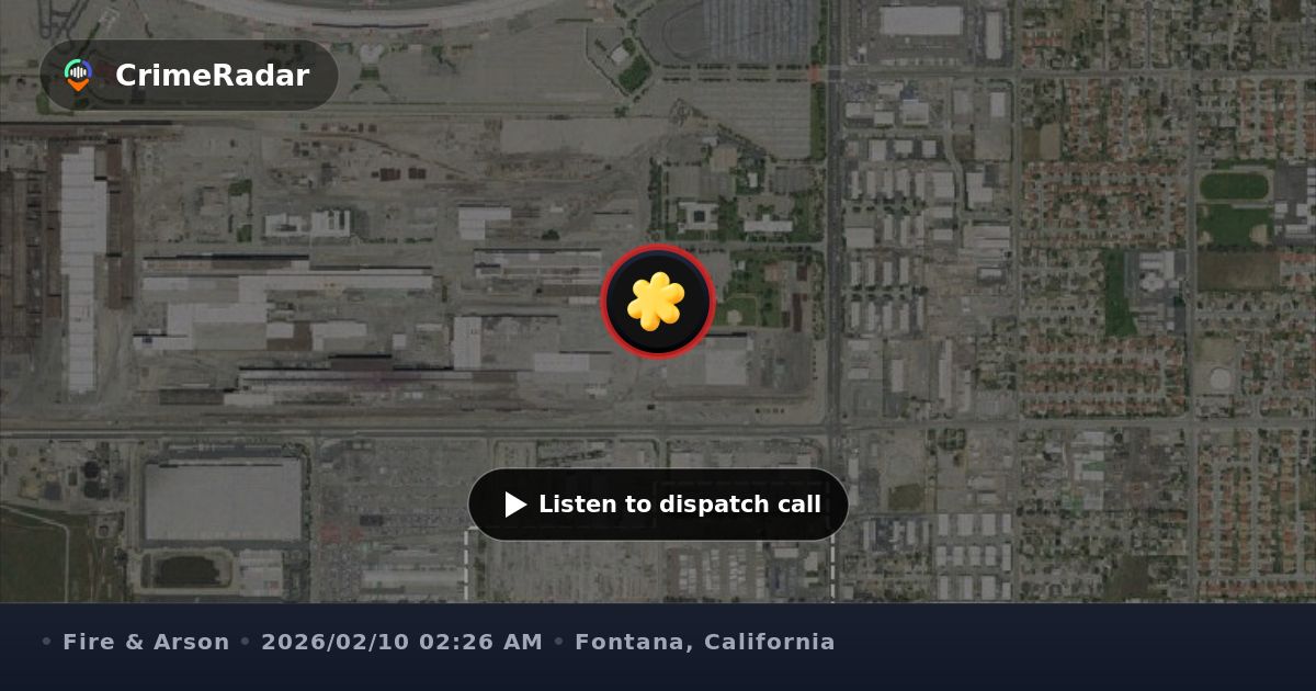 Fire alarm reported at Jensen Precast facility, Fontana CA | CrimeRadar