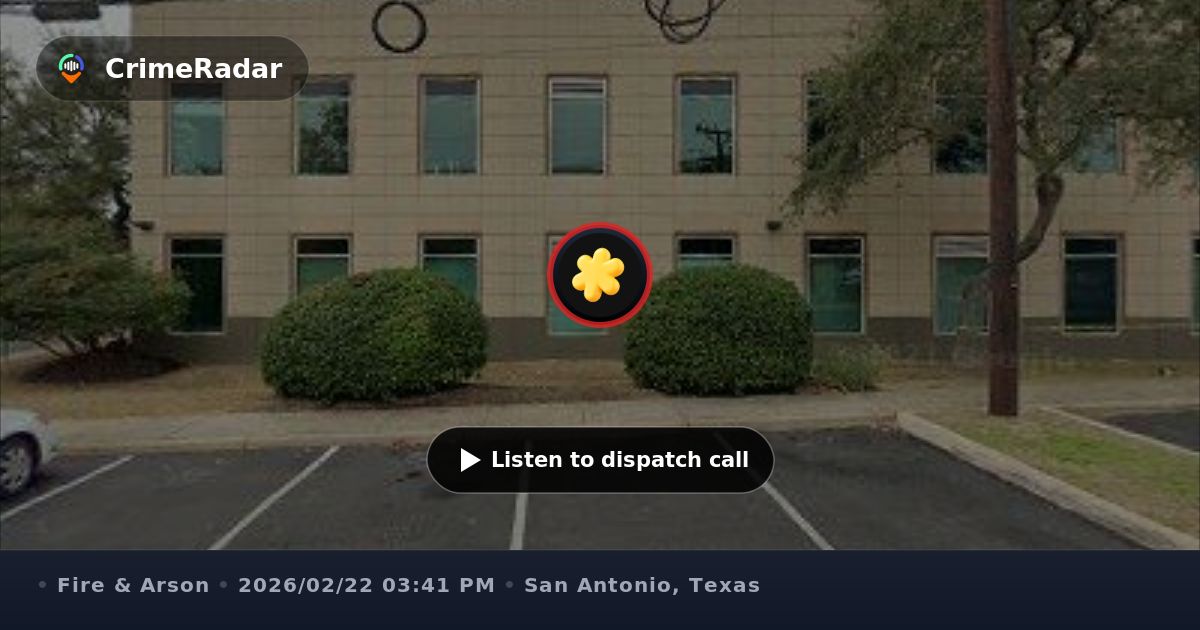 Office building fire reported on Raybaum Drive, San Antonio TX | CrimeRadar