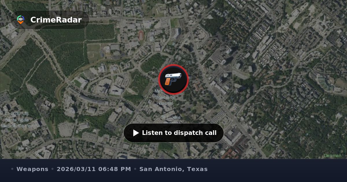 Man with gunshot wound to leg en route to University Hospital, San ...