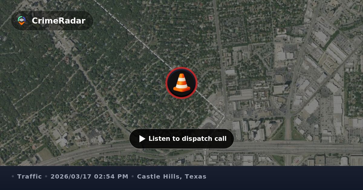 Two-vehicle crash on Loop 410 at Northwest Military, Castle Hills TX ...