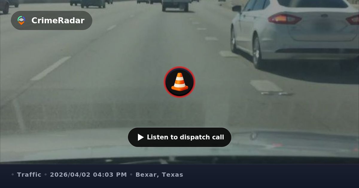 Vehicle facing wrong way after crash on Loop 410 West, Bexar County TX ...