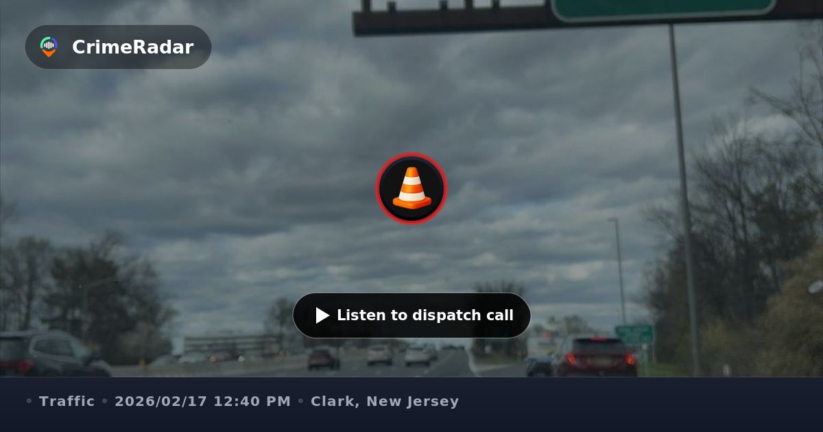 Crash on Garden State Parkway with one injured, Clark NJ | CrimeRadar
