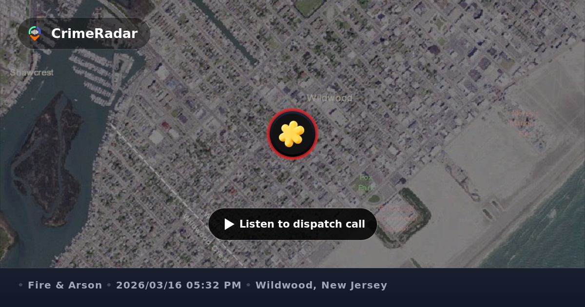 Fire alarm activation at East Rio Grande Avenue, Wildwood NJ | CrimeRadar