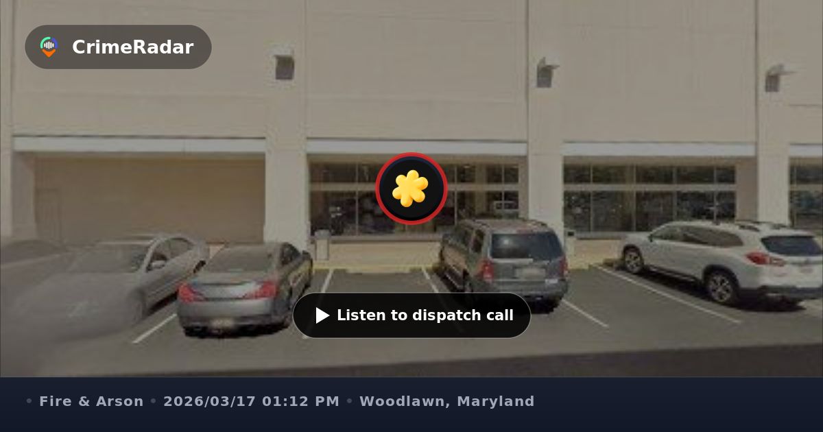 Stock room fire at Marshalls on Baltimore National Pike, Woodlawn MD ...