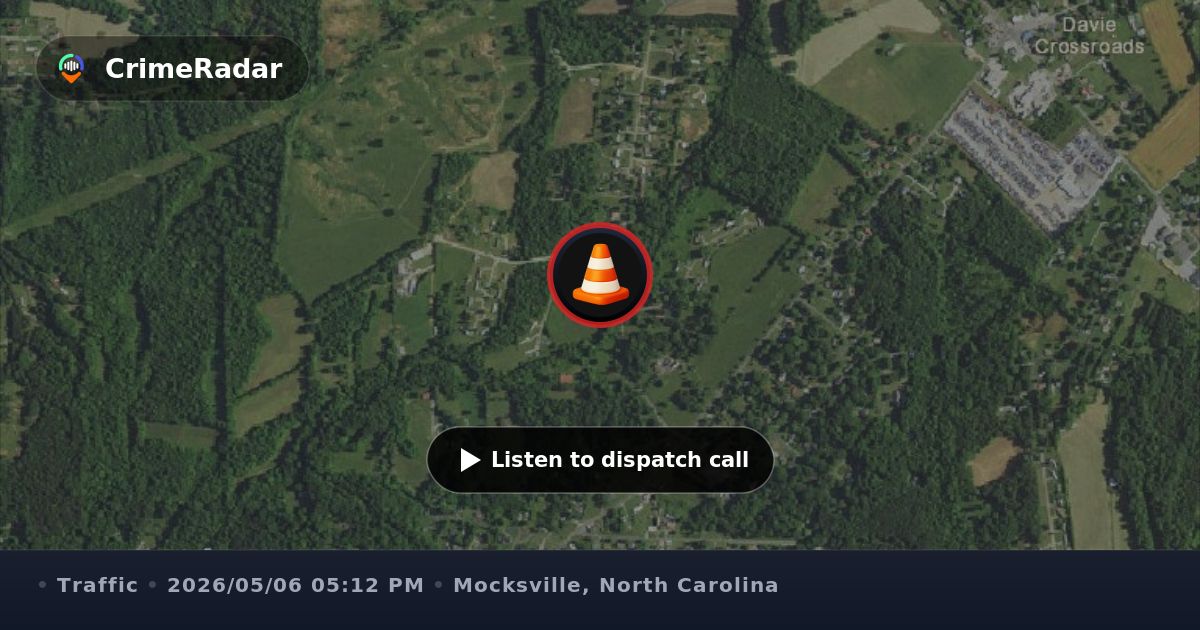 Traffic crash with injuries involving white van, Mocksville NC | CrimeRadar