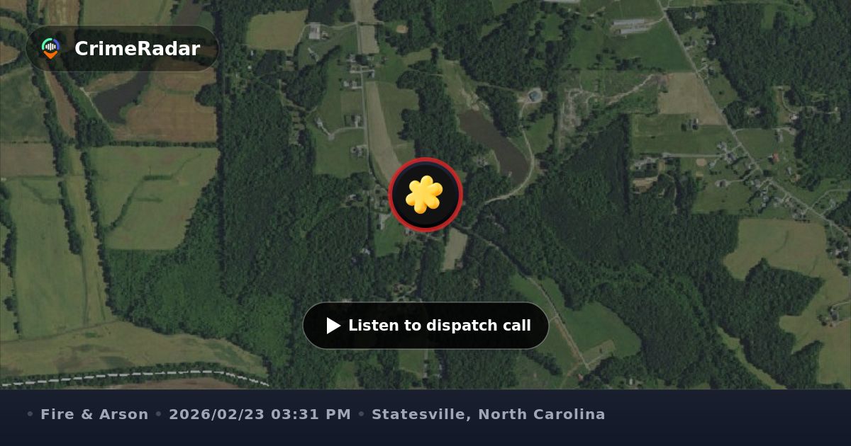 Structure fire reported on Primrose Lane, Statesville NC | CrimeRadar