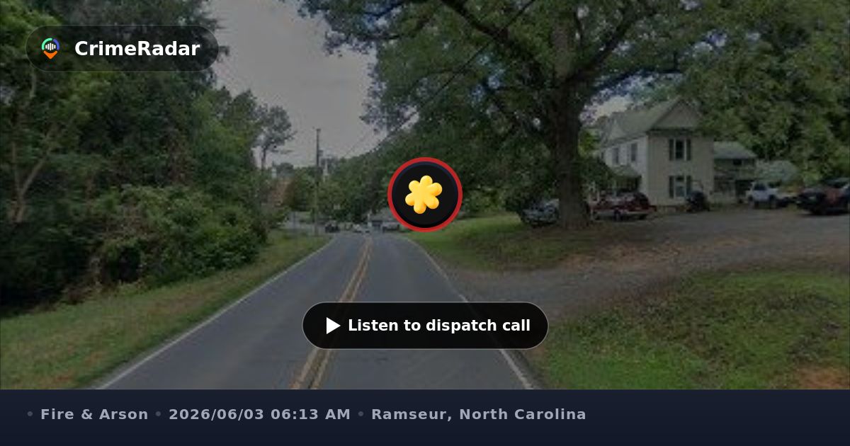 Report of fire at commercial building on Coleridge Road, Ramseur NC ...