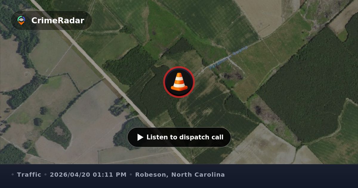 Crash near State Line Road with EMS and fire en route, Robeson County ...