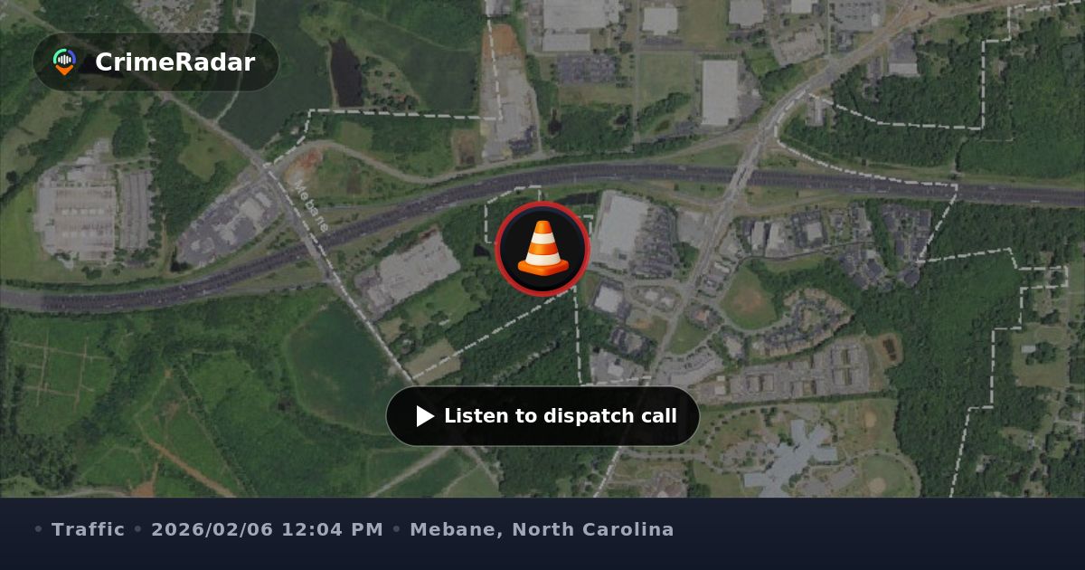 Crash alert prompts response near Trollingwood Rd, Mebane NC | CrimeRadar