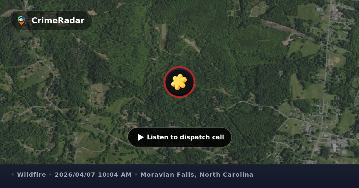 Trash and woods fire near Blue Eller Lane in Moravian Falls, Moravian ...