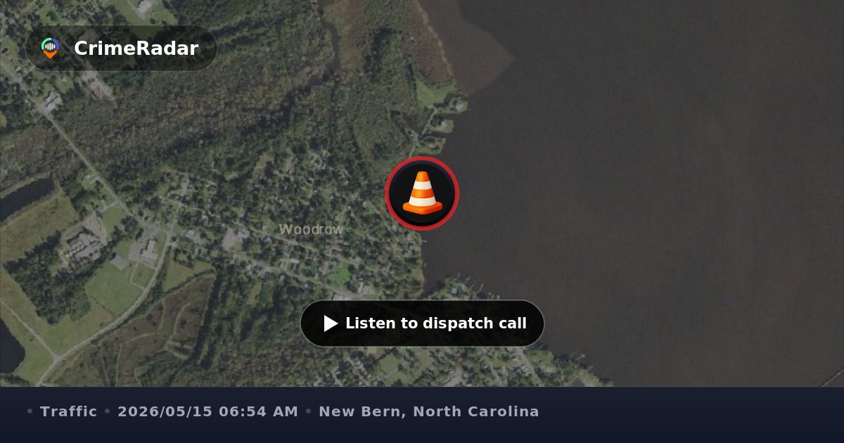 Possible two-car crash on New River Bridge, New Bern NC | CrimeRadar