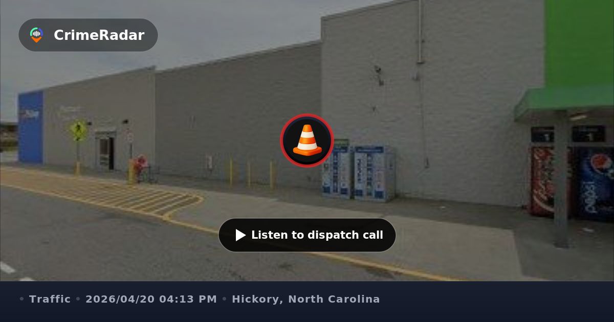 Pedestrian injured in traffic crash near Walmart, Hickory NC | CrimeRadar
