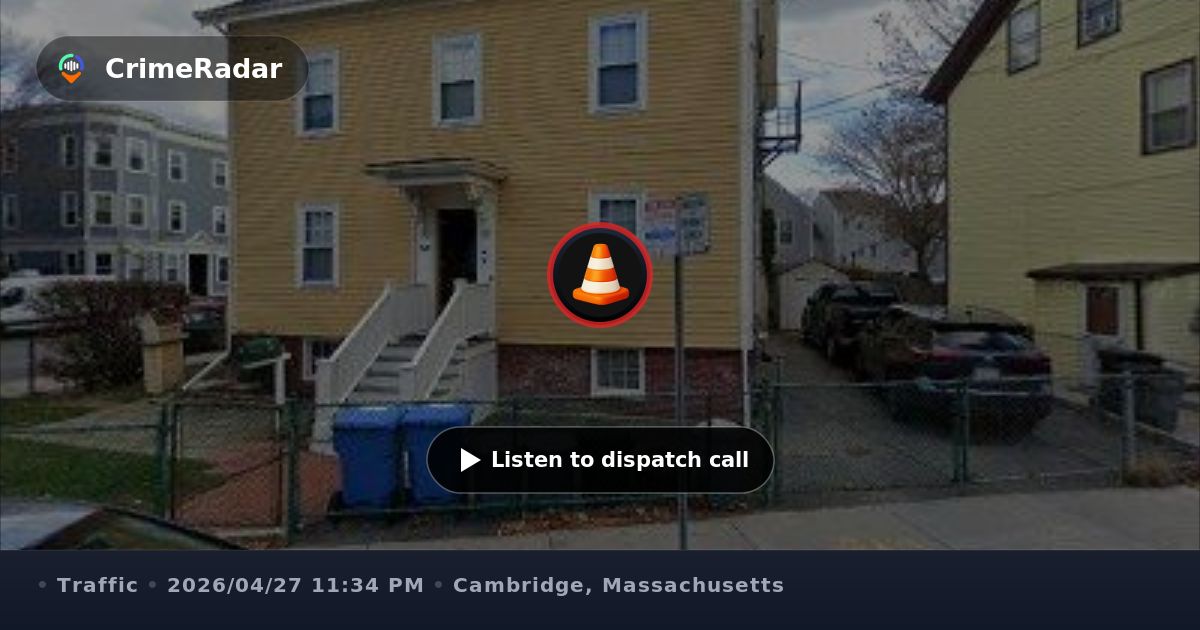 Rollover crash on Elm Street in Cambridge, Cambridge MA | CrimeRadar