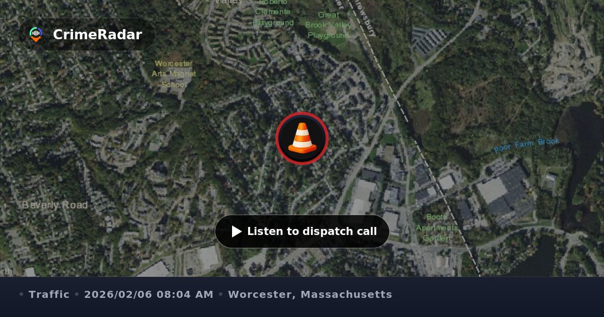 Traffic stop reported near Lincoln St, Worcester MA | CrimeRadar