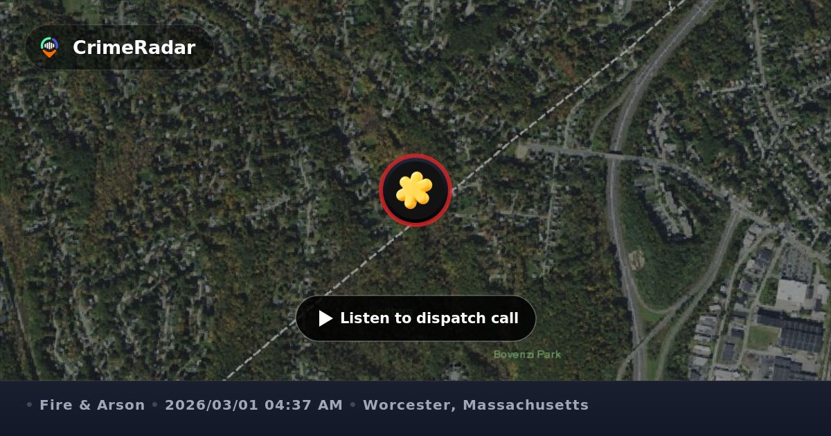 House fire with basement and second floor damage, Worcester MA | CrimeRadar