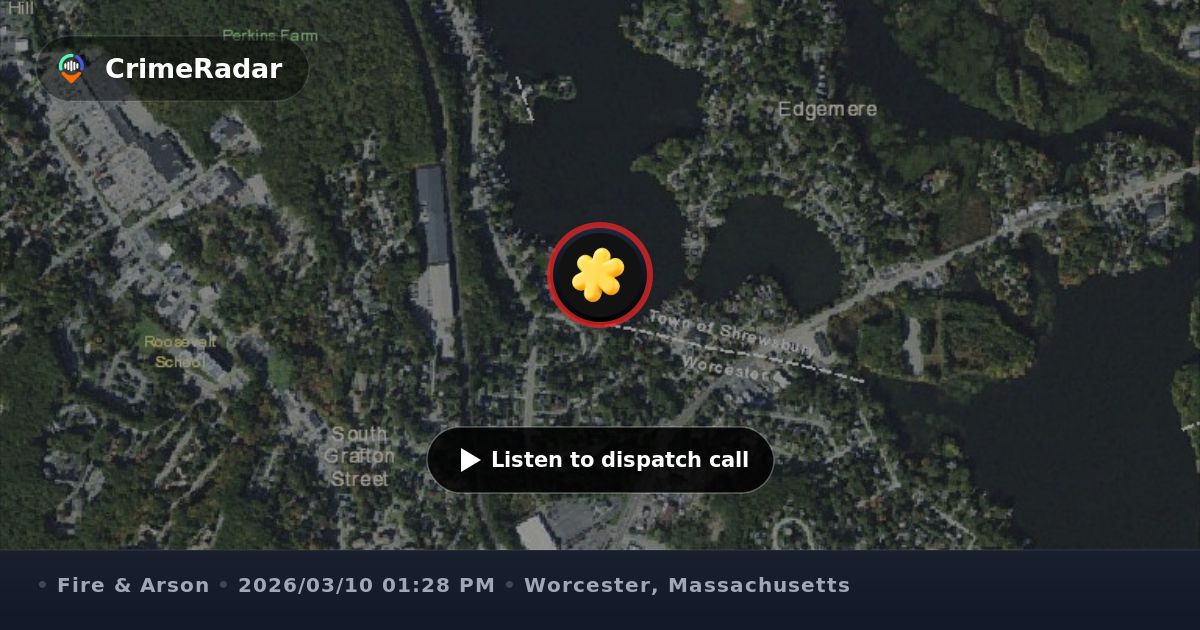 Pickup truck fire on Atlas Street in Worcester, Worcester MA | CrimeRadar