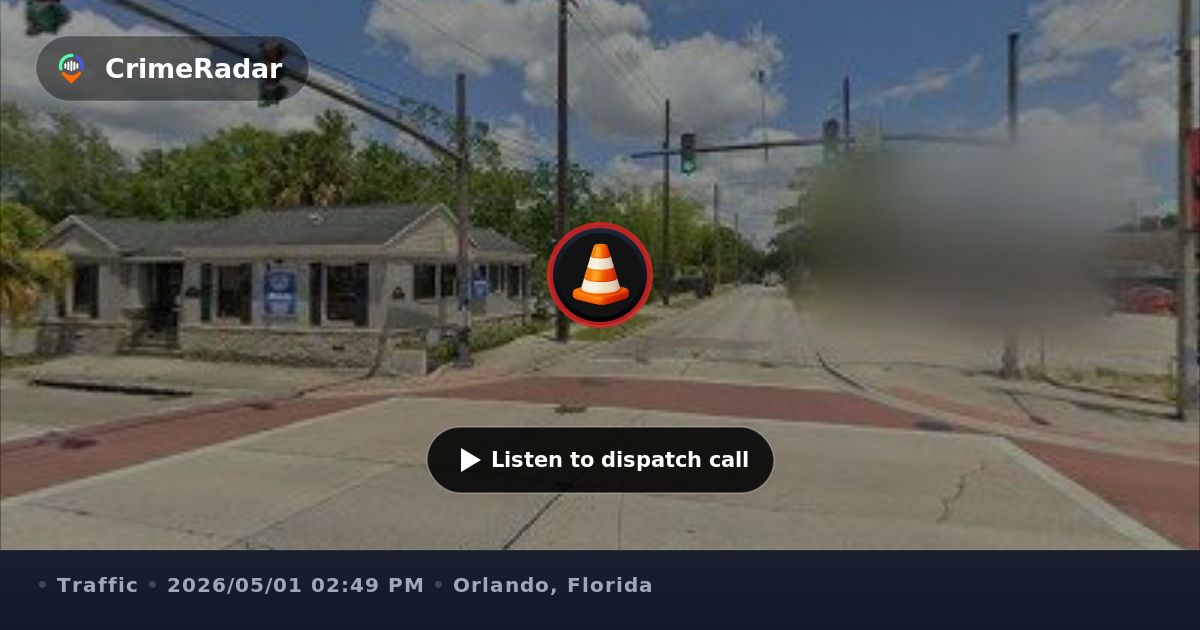 Injury crash at North Mills and East Marks streets, Orlando FL | CrimeRadar