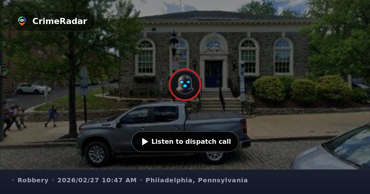Robbery alarm at PNC Bank on Germantown Avenue, Philadelphia PA ...