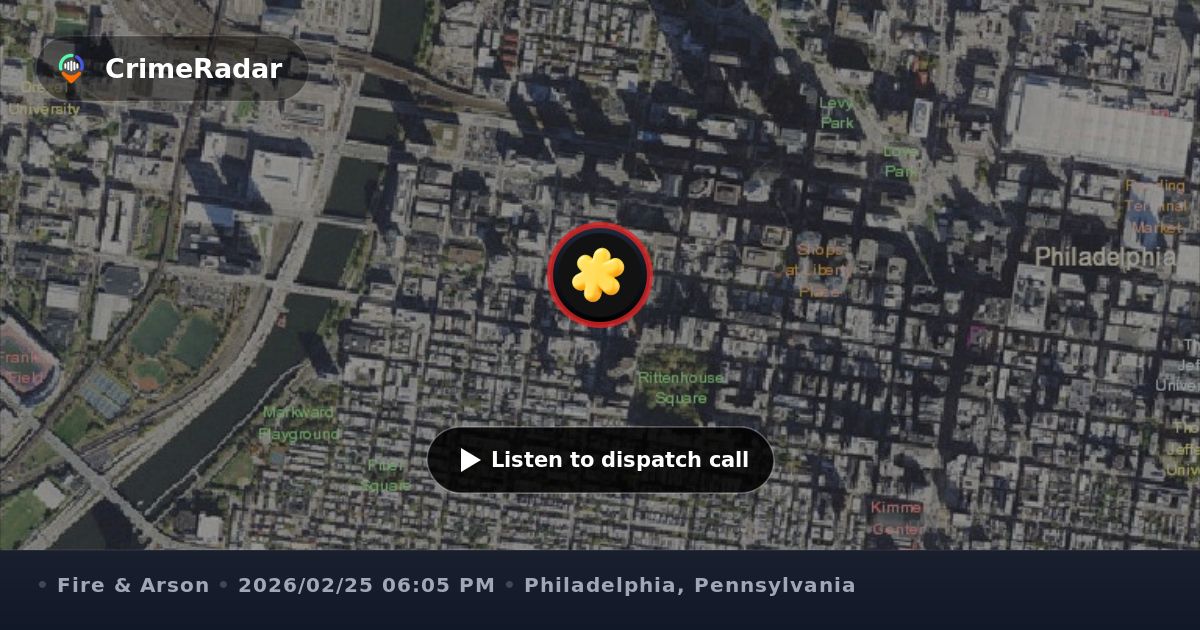 Alarm system activation on North Southern Street, Philadelphia PA ...