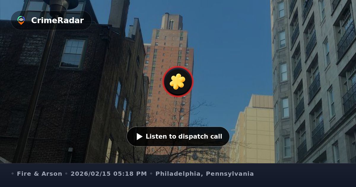 Fire alarm activation at 1500 Locust Street, Philadelphia PA | CrimeRadar