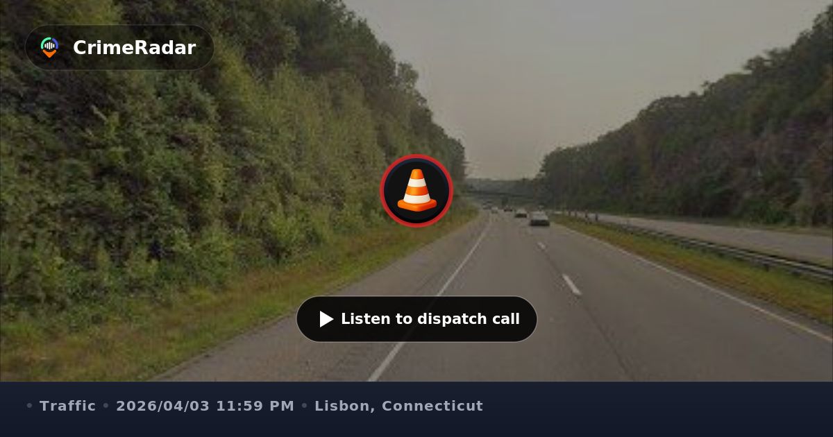 Injury crash on I-395 northbound near exit 19, Lisbon CT | CrimeRadar