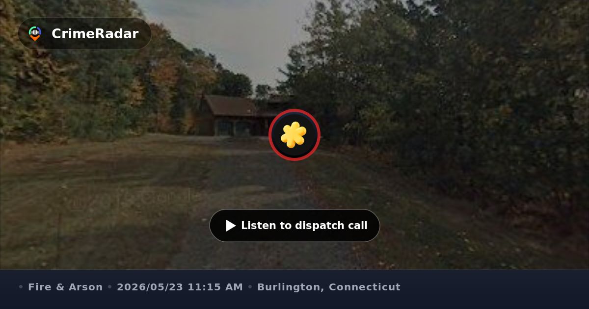 Smoke and alarm at abandoned Burlington house, Burlington CT | CrimeRadar