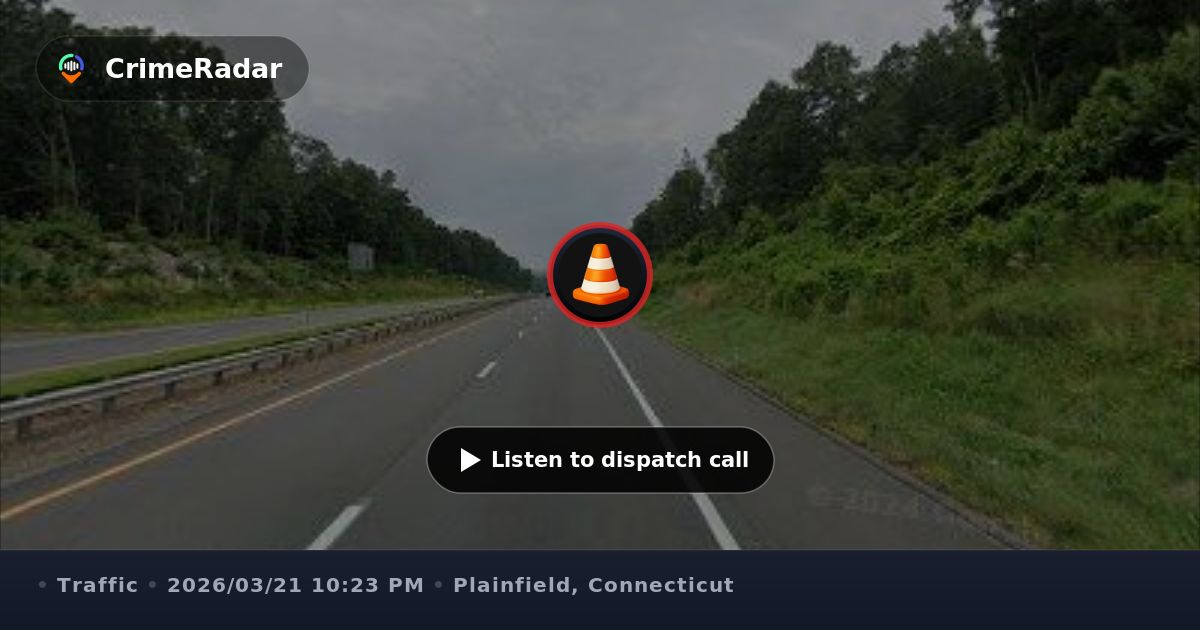 Vehicle crash on I-395 north at Exit 29 off-ramp, Plainfield CT ...