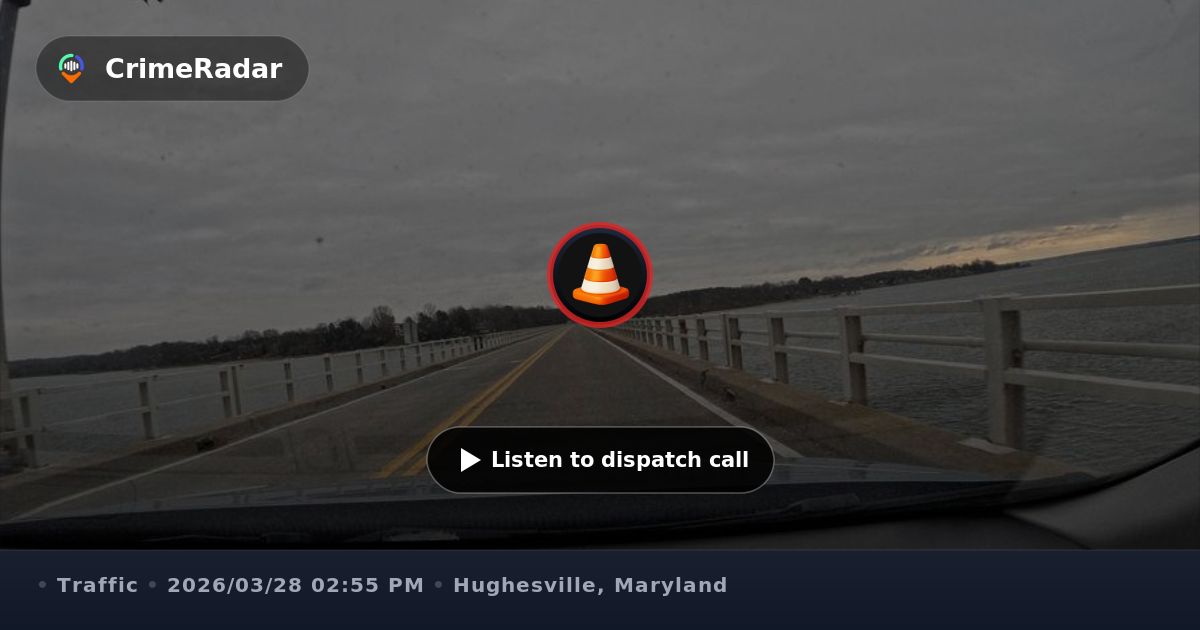 Driver follows vehicle after incident on Benedict Bridge, Hughesville ...
