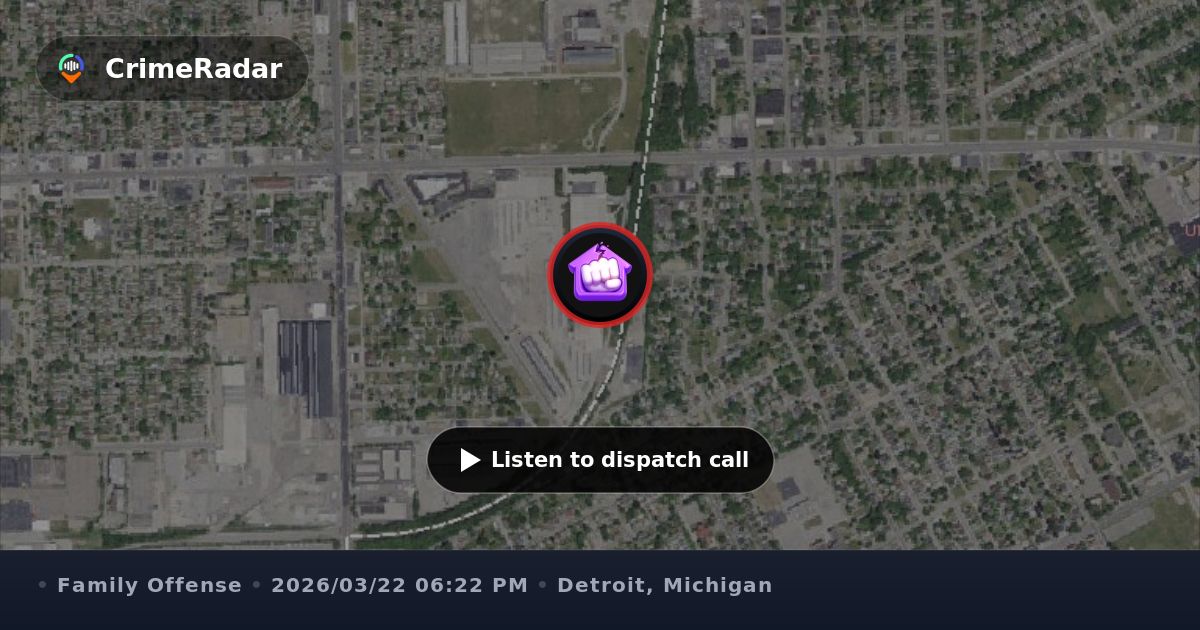 Disturbance noises heard after 911 hang-up, Detroit MI | CrimeRadar