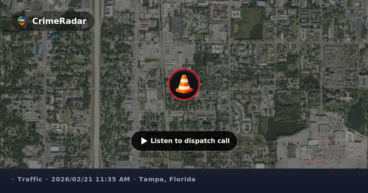 Traffic accident on East Fowler Avenue, Tampa FL | CrimeRadar