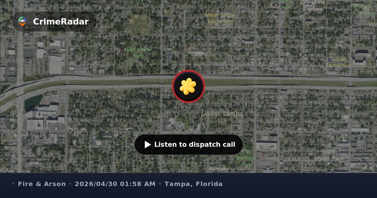 Fire alarm at bakery on West Cypress Street, Tampa FL | CrimeRadar