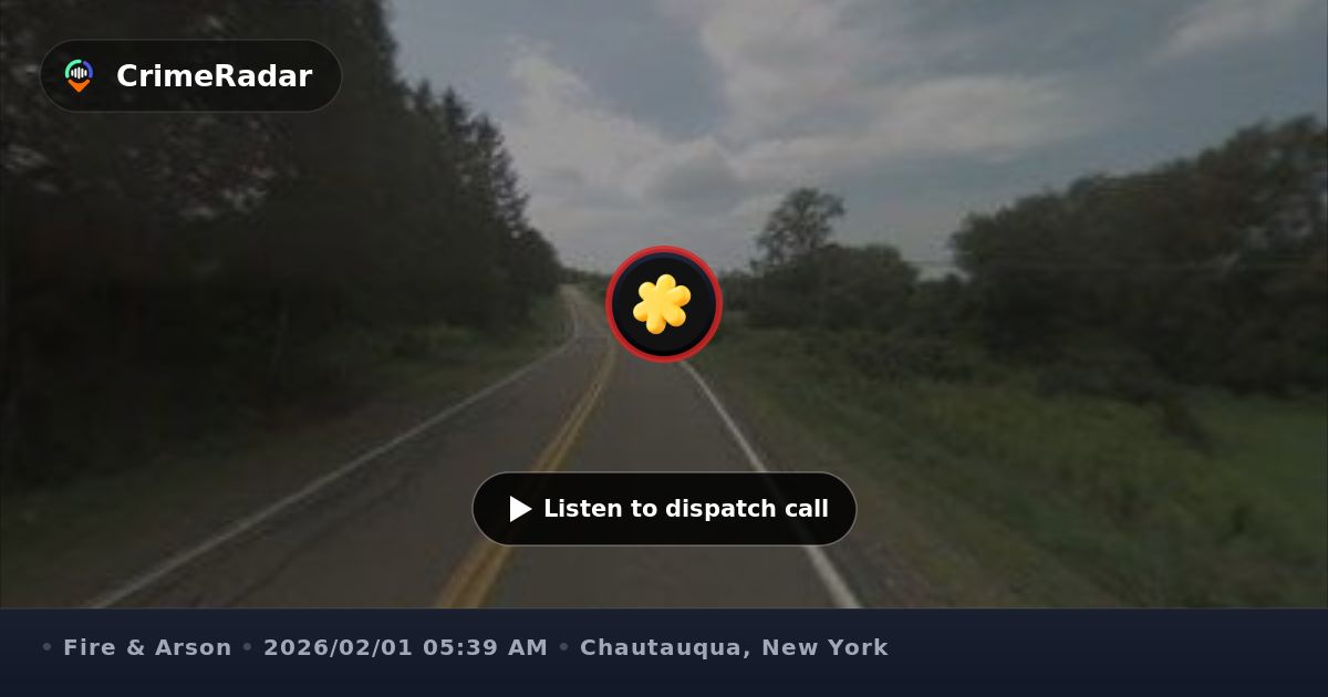 Snowmobile catches fire near North Lake, Chautauqua County NY | CrimeRadar