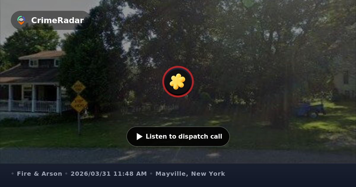 Fire crews respond on Jackson Street in Mayville, Mayville NY | CrimeRadar