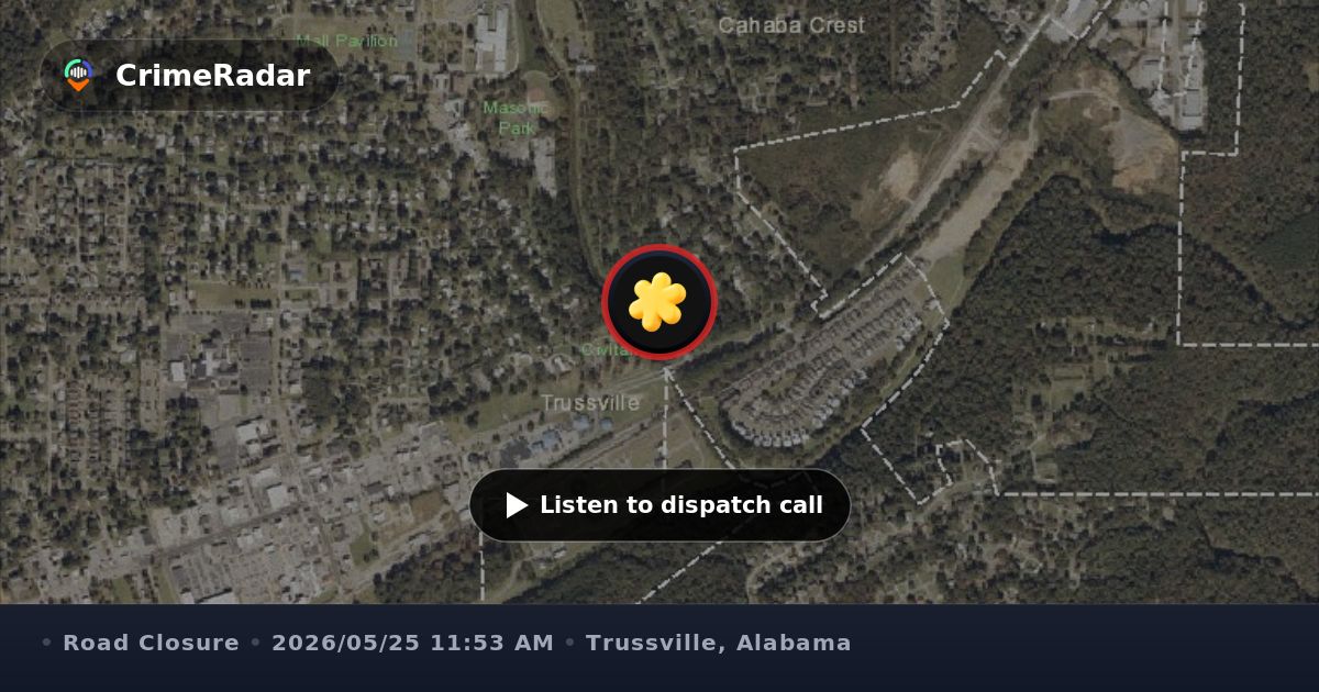 Tree down blocks Main Street near Cherokee Drive, Trussville AL ...