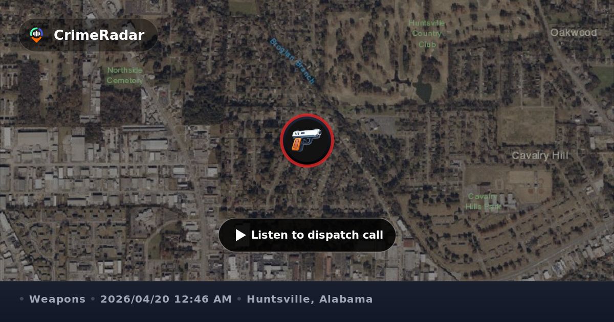 Person shot in face at Oster Drive residence, Huntsville AL | CrimeRadar