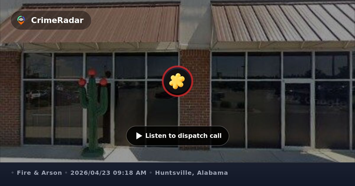 Fire alarm response with one injured person, Huntsville AL | CrimeRadar