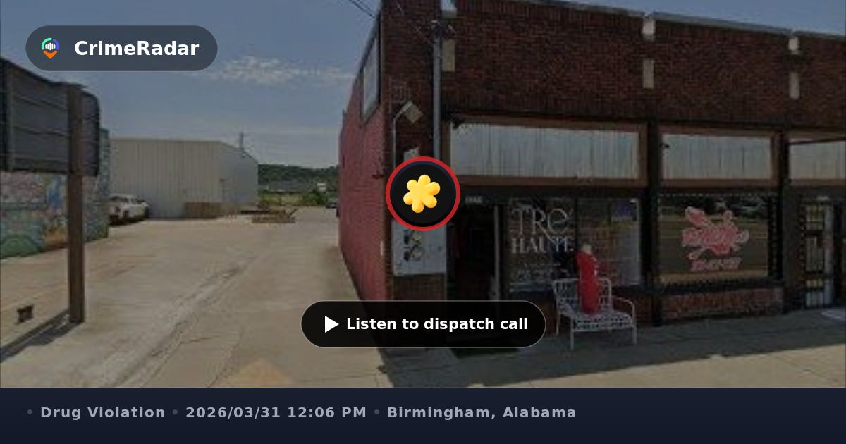 Overdose reported on First Avenue North, Birmingham AL | CrimeRadar