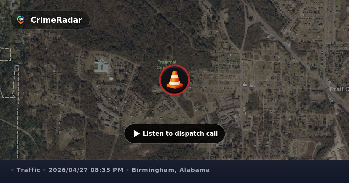 Motor vehicle crash on Pratt Highway, Birmingham AL | CrimeRadar