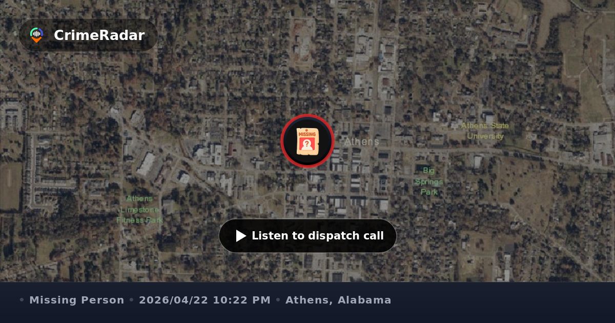 Alert for missing juvenile last seen in Athens, Athens AL | CrimeRadar