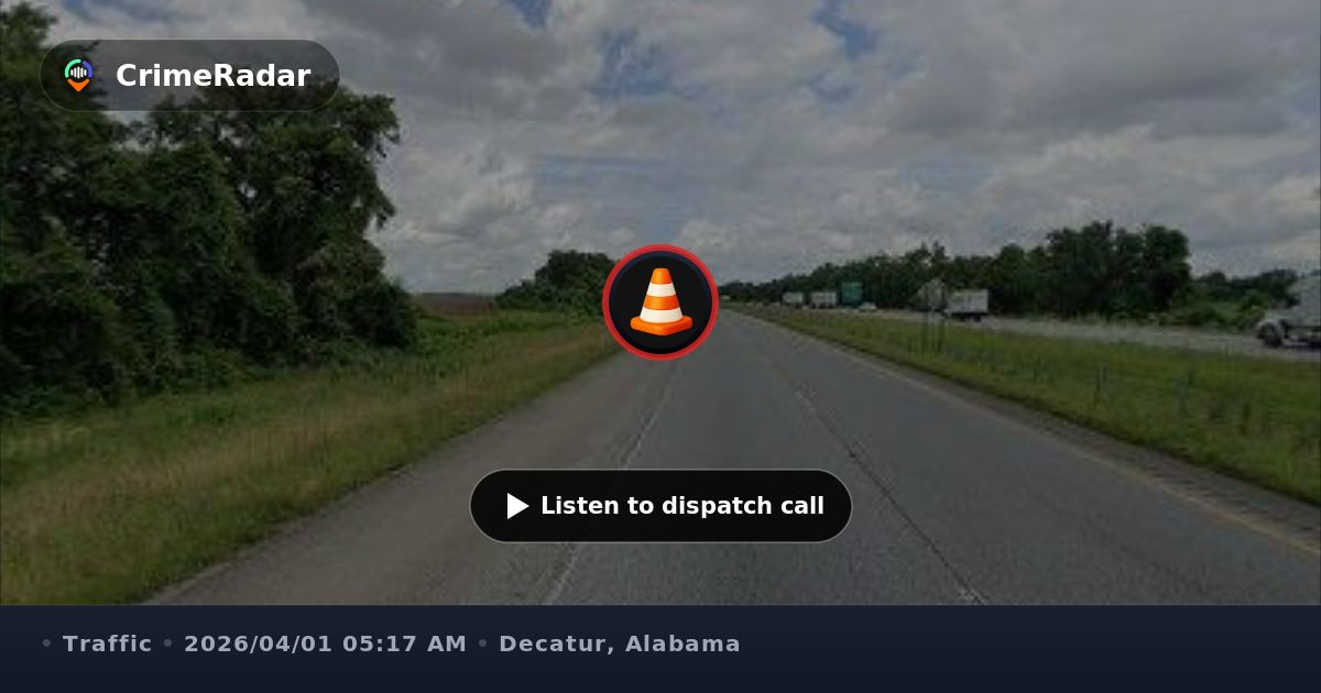 Interstate crash with vehicle fire near Exit 340, Decatur AL | CrimeRadar