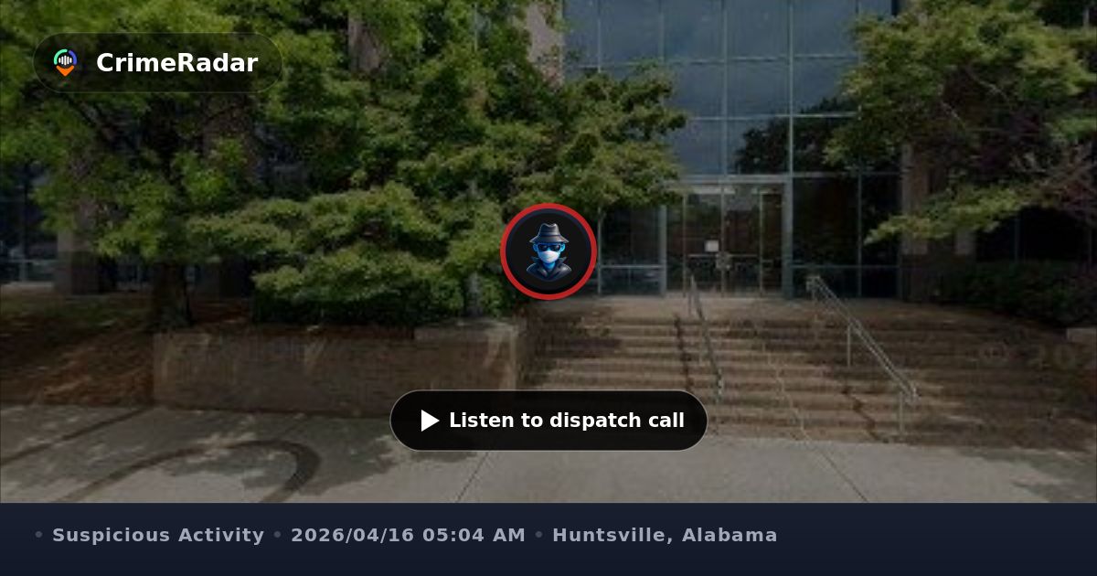 Person tampering with fire sprinklers in garage, Huntsville AL | CrimeRadar