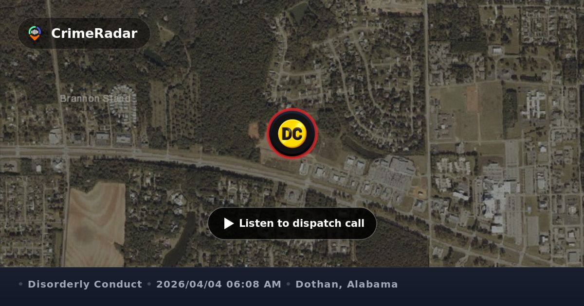 Person panhandling behind McDonald’s on West Main, Dothan AL | CrimeRadar