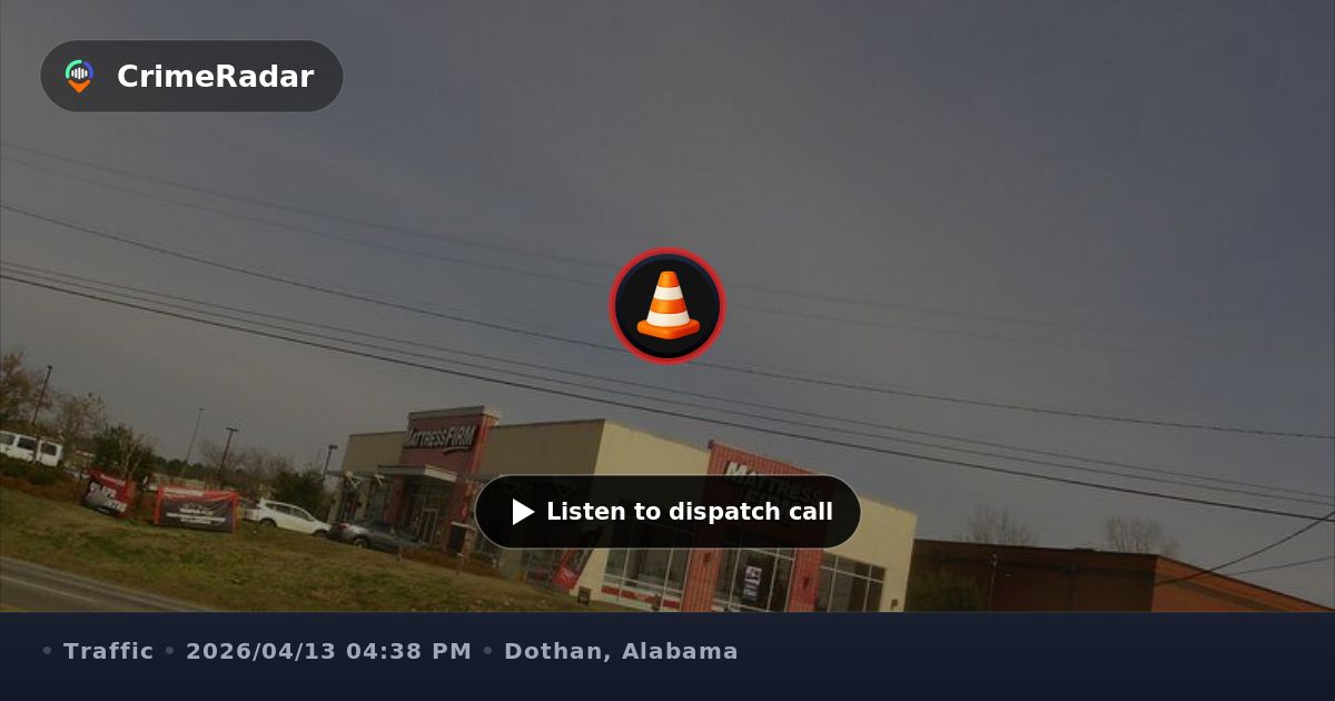 Two-vehicle crash in Adams Motel parking lot, Dothan AL | CrimeRadar