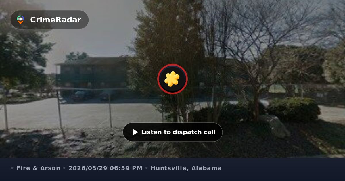 Apartment fire reported at Arbor Park complex, Huntsville AL | CrimeRadar