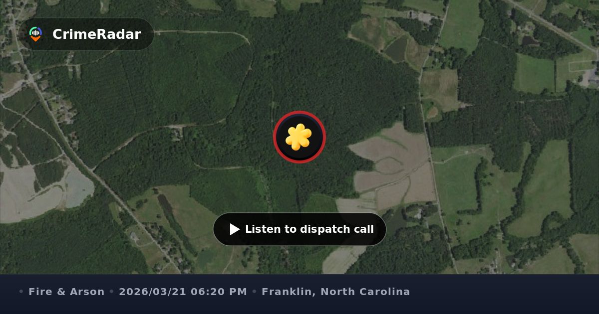 Brush fire confirmed as controlled burn, Franklin County NC | CrimeRadar