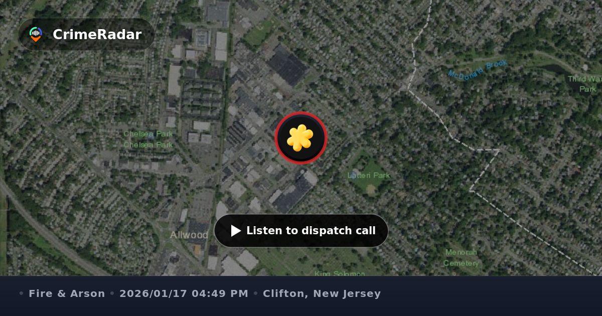Possible gas odor triggers fire alarm on Bloomfield Ave, Clifton NJ ...
